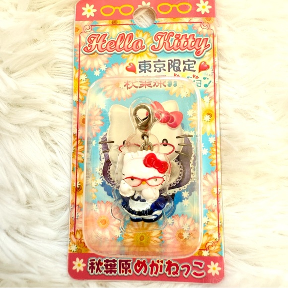 Sanrio | Accessories | Hello Kitty Gotochi Charm Akihabara Maid Glasses ...